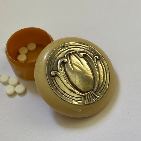Art Deco Pill Box - Etsy
