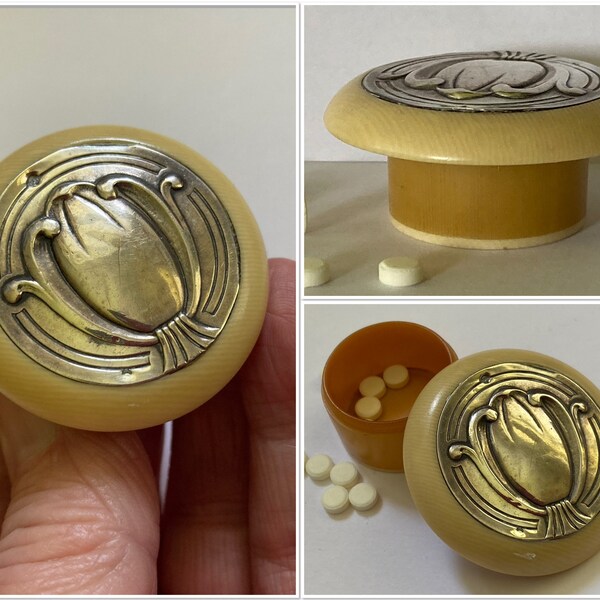 Art Deco Pill Box - Etsy