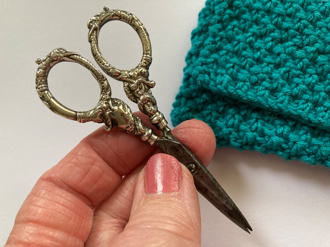 Antique Sterling Silver Embroidery Scissors, English Silver Sewing Tool ...