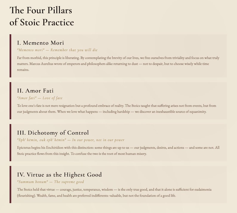 Stoic Daily Journal Printable | Marcus Aurelius Philosophy Planner (40 ...
