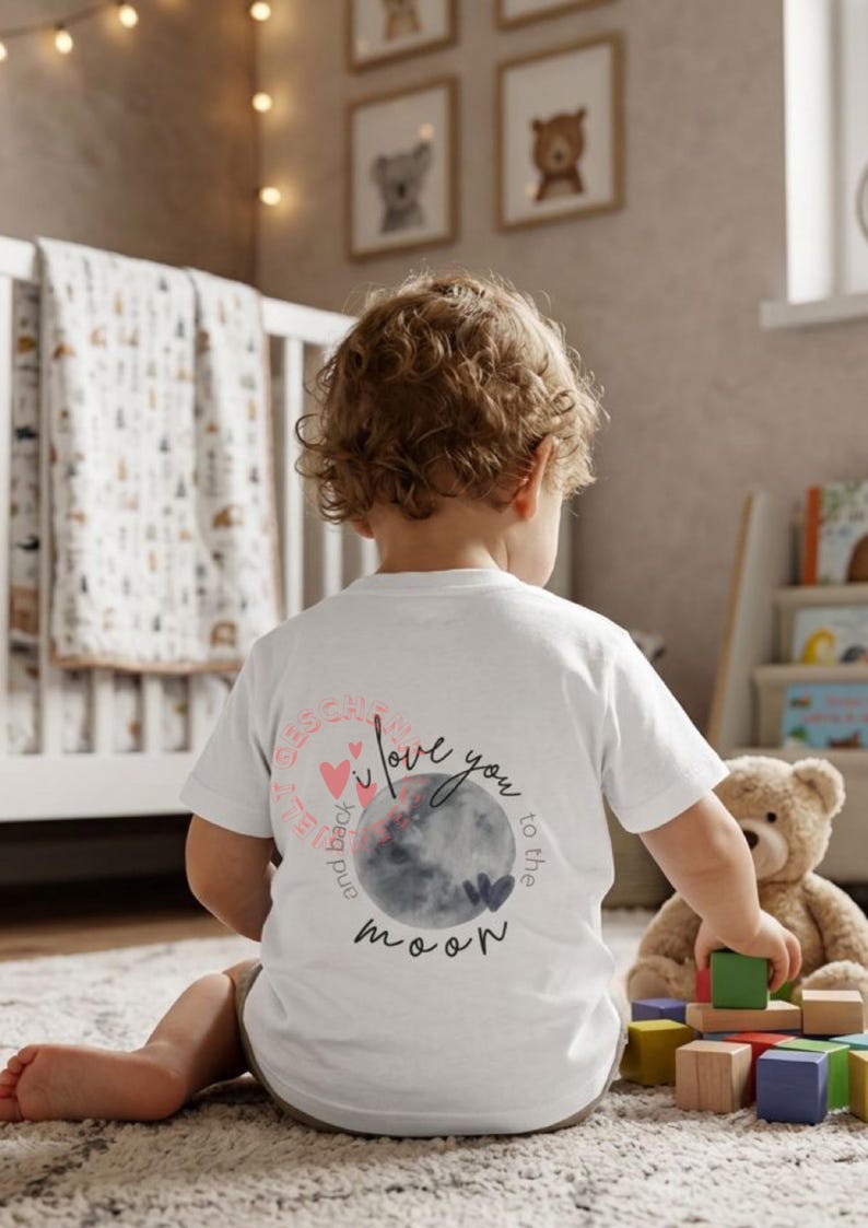 Partner Look Mother Child “I Love You to the Moon and Back” - Etsy
