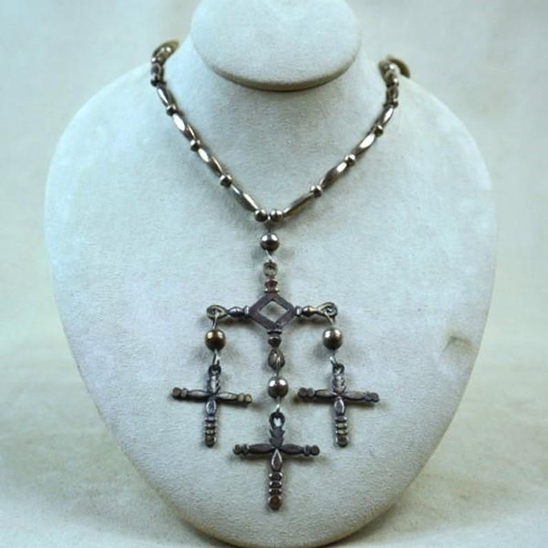 Estate Vintage Taxco Mexico Cross Necklace - Etsy