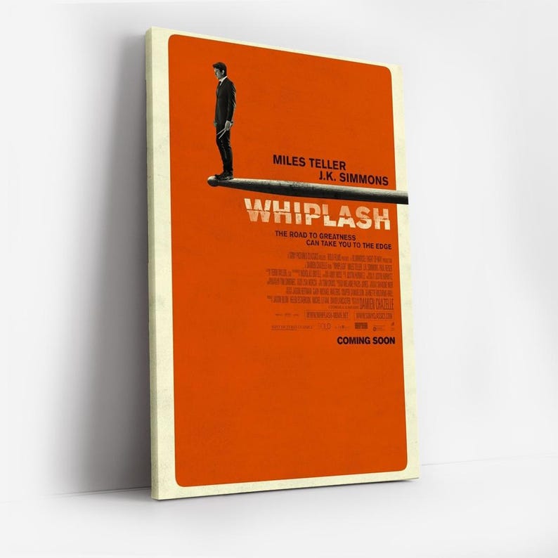 Whiplash Movie Poster – Miles Teller, J.K. Simmons Film Art (framed ...
