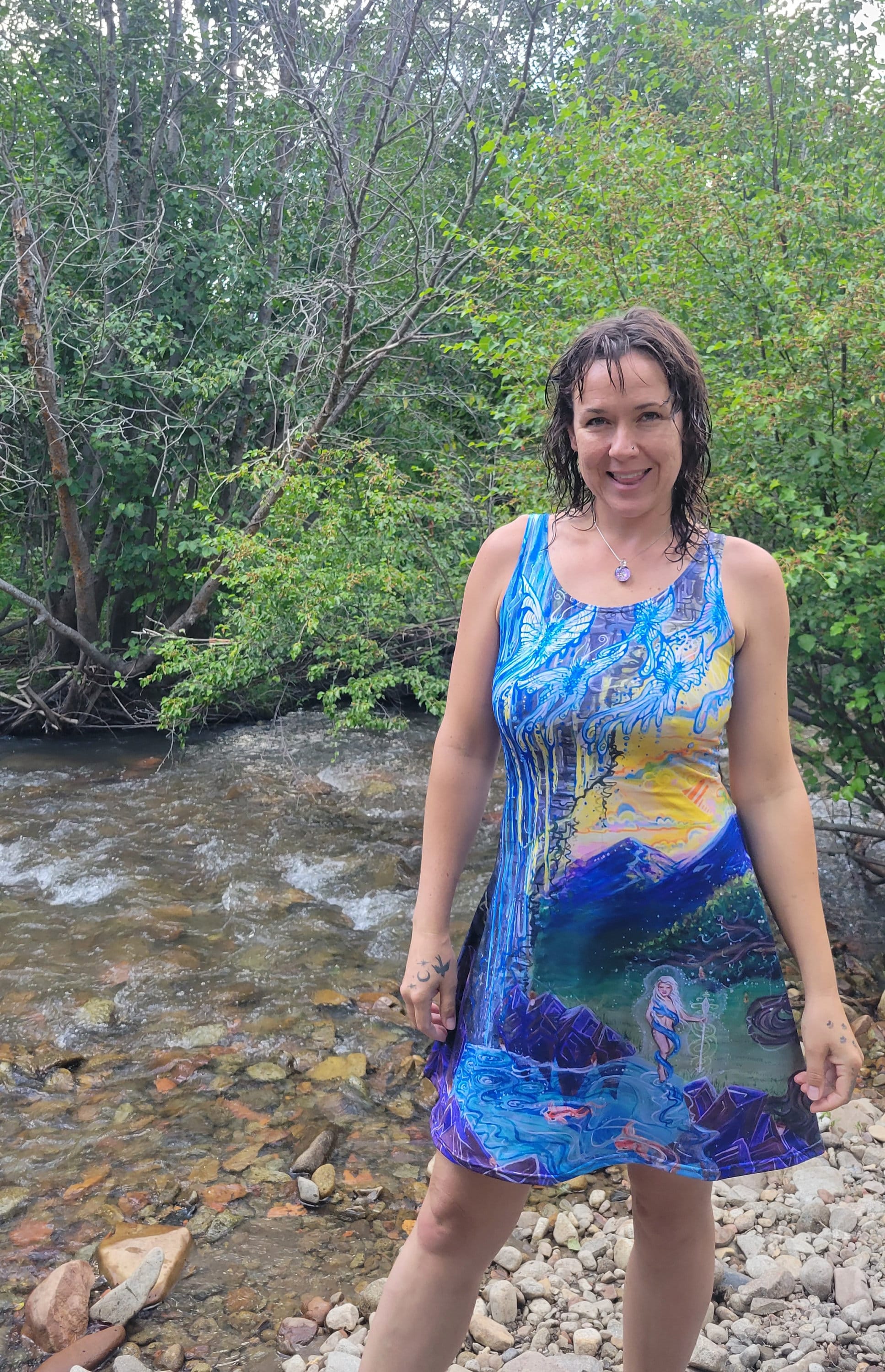 Art Dress, Painting Dress, Wearable Art, Masters Painting Art Dress ...
