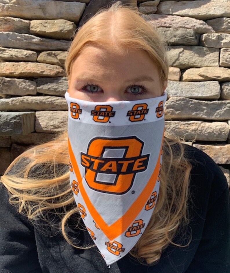 Oklahoma State University OSU Cowboys Face Mask | Etsy