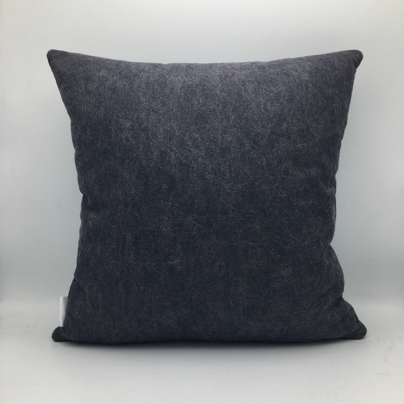 Dark Gray Pillow Modern Home Decor Modern Pillow Wool Felt - Etsy