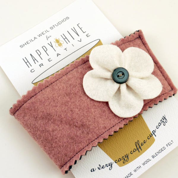 Felt Coffee Cozy - Etsy