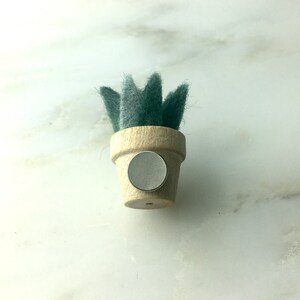 Felt Succulent Magnets, Set of 3, Plant Magnet, Miniature Plant Magnets ...