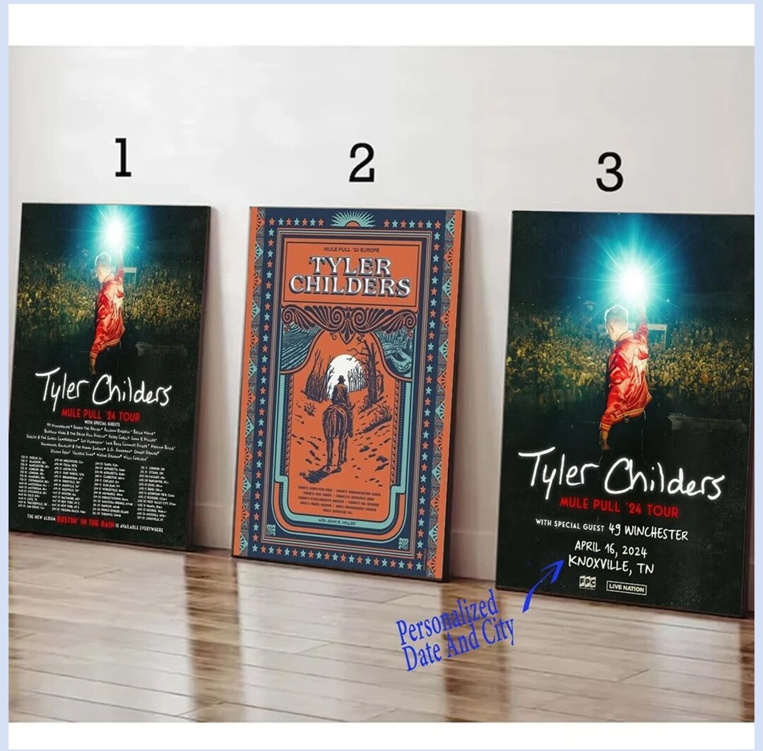 Custom Tyler Childers Mule Pull 2024 Tour Poster - Etsy