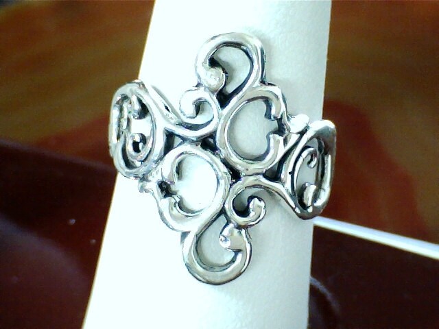 Sterling Silver Filigree Scroll Ring - Etsy
