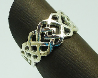 Sterling Silver Celtic Torque Ring | Etsy