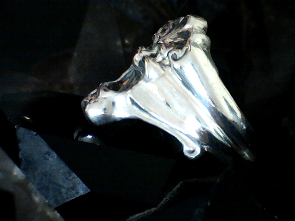 Sterling Silver Gargoyle Ring - Etsy