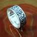 Sterling Silver Celtic Scroll-work Band - Etsy