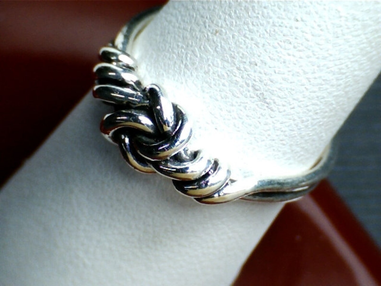 Sterling Silver "love Knot" Ring - Etsy