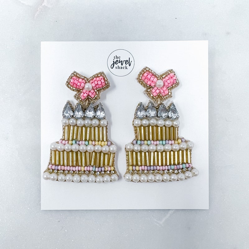 Cake Earrings - Etsy