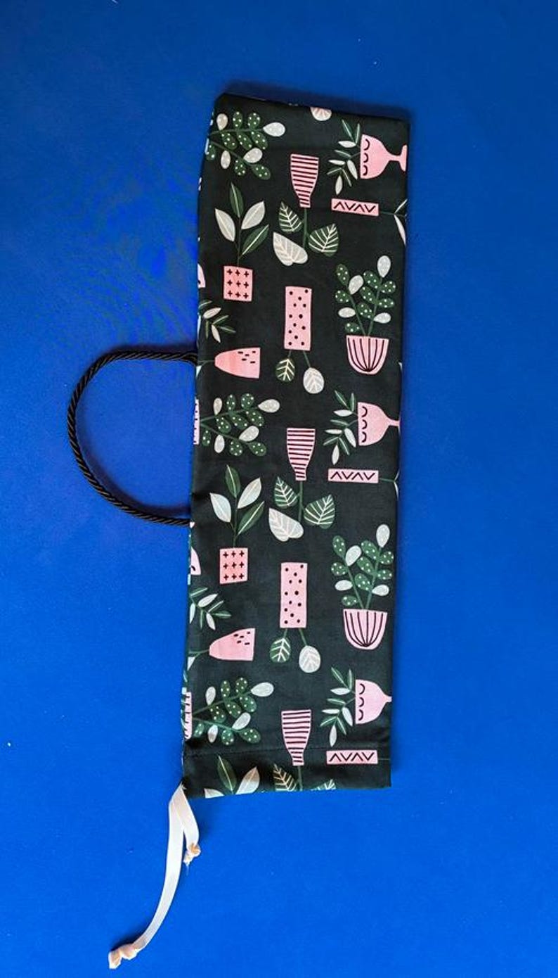 Handcrafted Mah-jongg Rack Bag — Boho Houseplant Print - Etsy