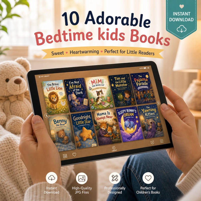 10 Bedtime Stories for Kids Ages 3-6 – Printable Toddler Book PDF - Etsy