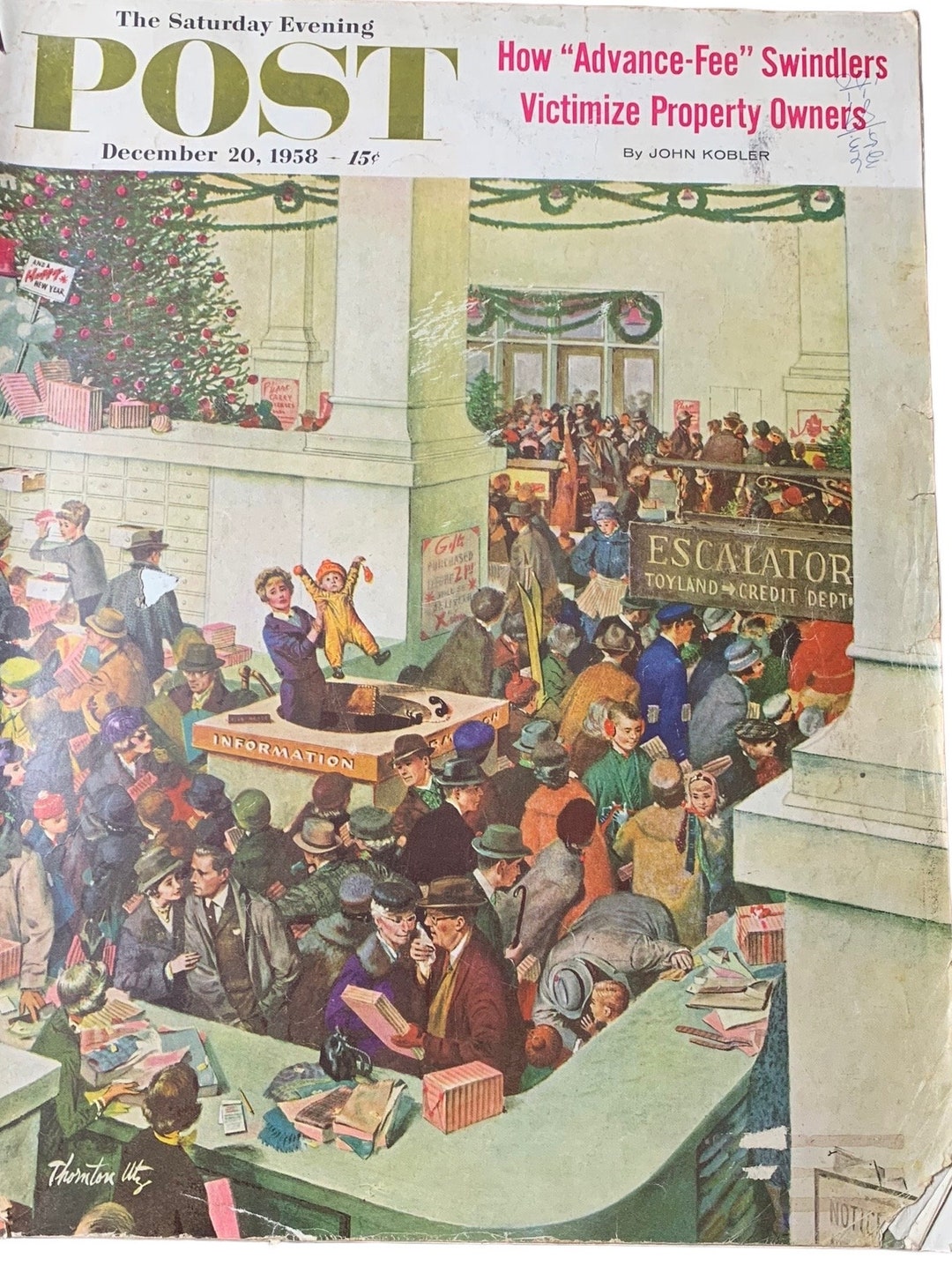 The Saturday Evening Post Vintage Magazine December 20, 1958 Vtg Ads ...