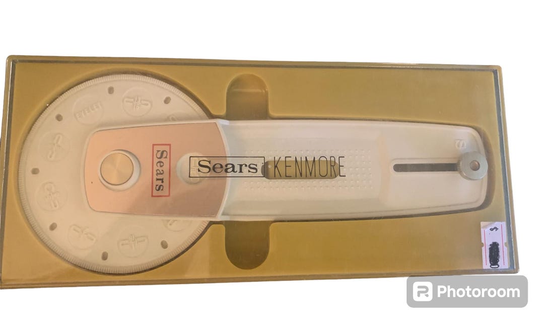 Vintage Sears Kenmore Buttonhole Attachment Accessory Tool Guage W Case ...
