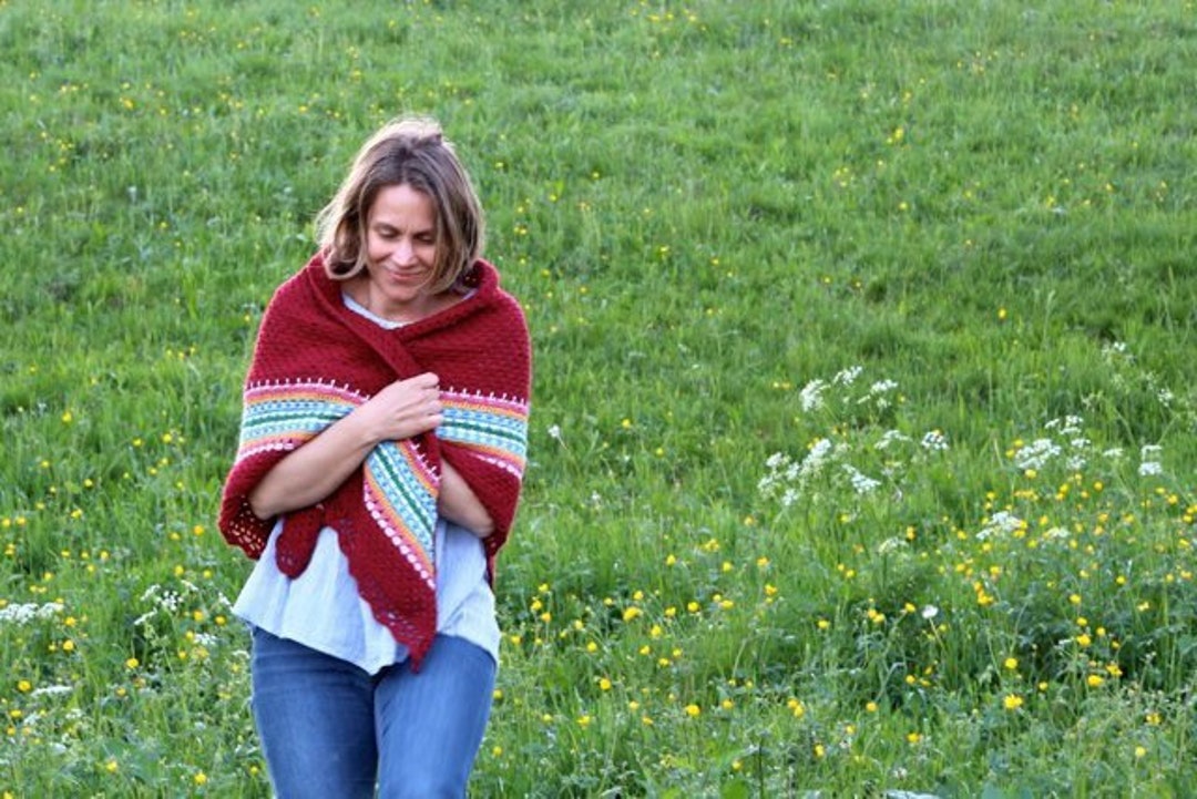 Crochet Shawl Pattern Nordic Shawl Crochet Shawl UK, US & Swedish Terms ...