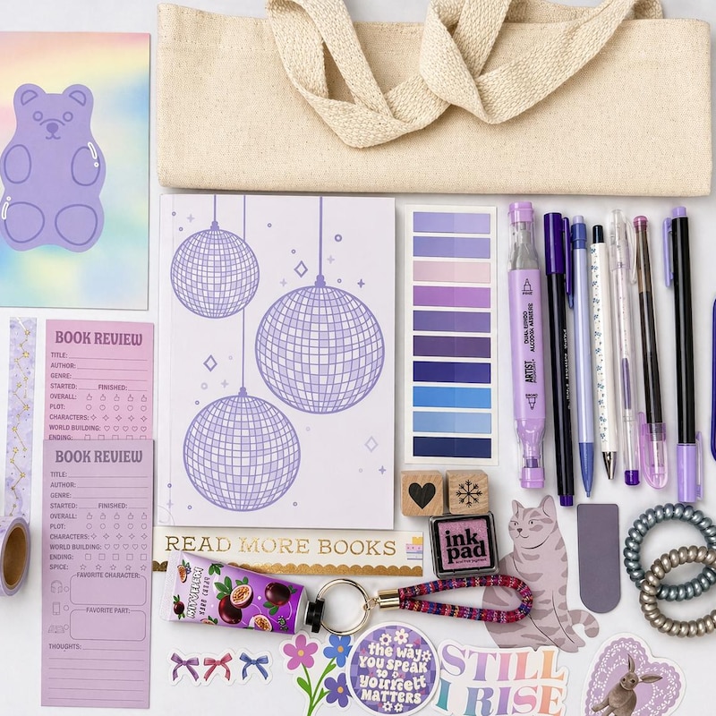 Stationary Pink Mystery Box - Etsy