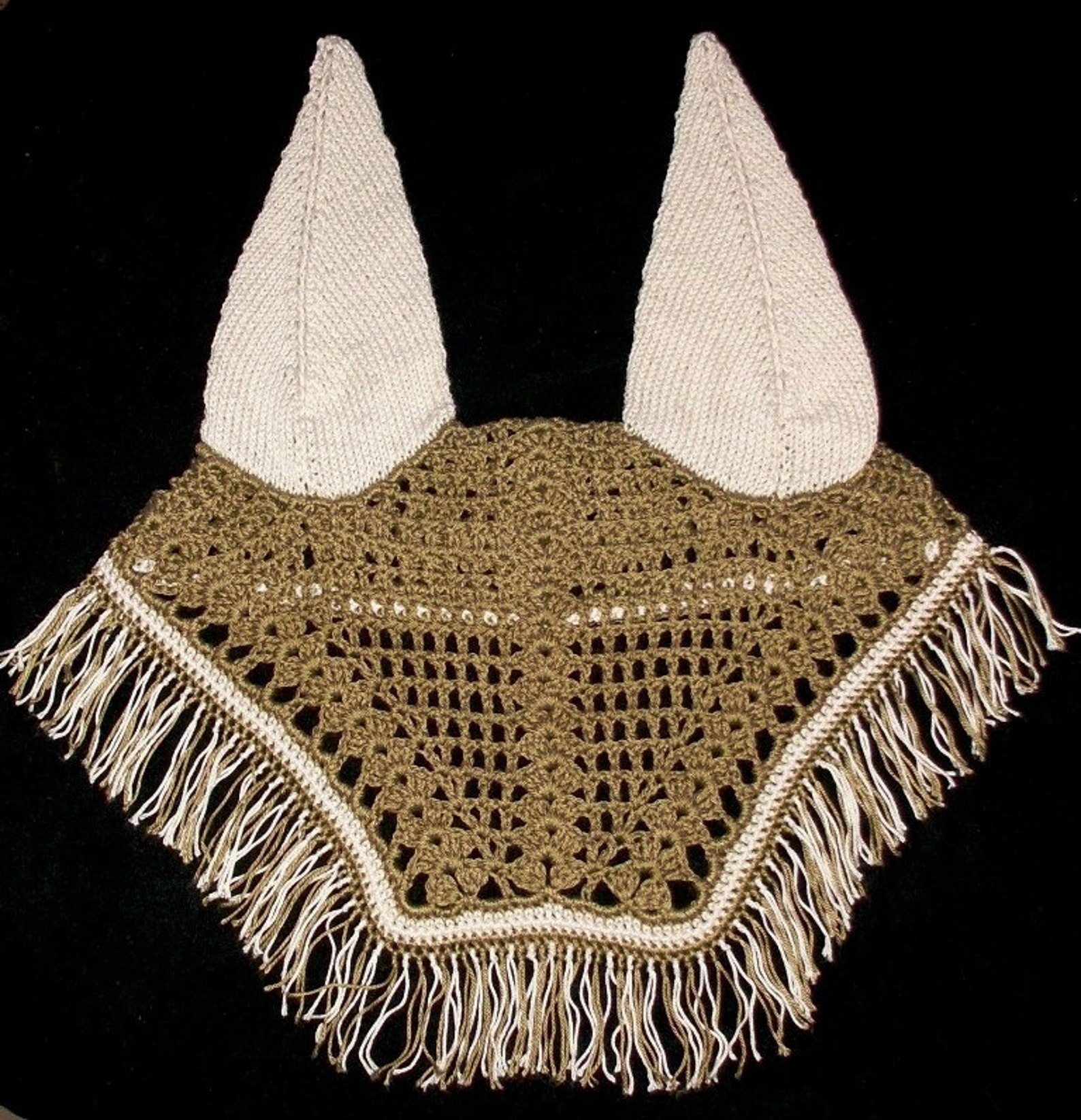 SET of 3 Patterns for FLY BONNET/ Horse Ear Net/ Horse Hat/ Fly Mask ...