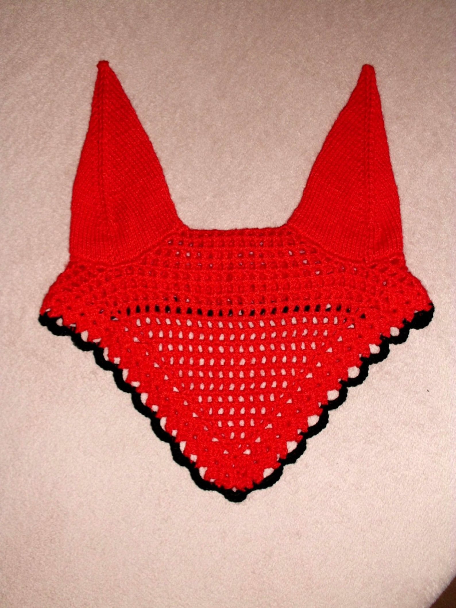 Scalloped Fly Bonnet PATTERN, Crochet Horse Bonnet, Horse Size, Easy ...