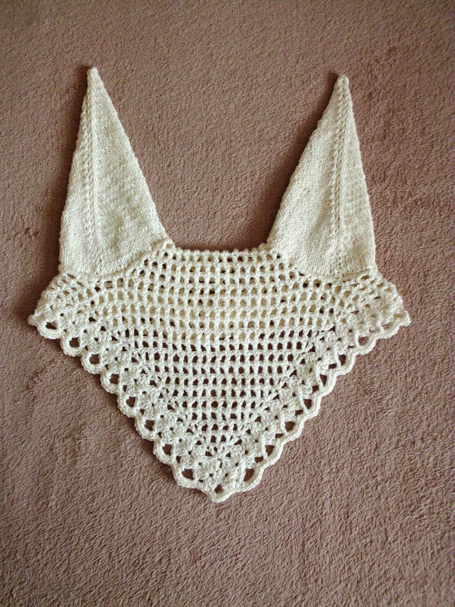 Scalloped Fly Bonnet PATTERN Crochet Horse Bonnet Horse - Etsy UK