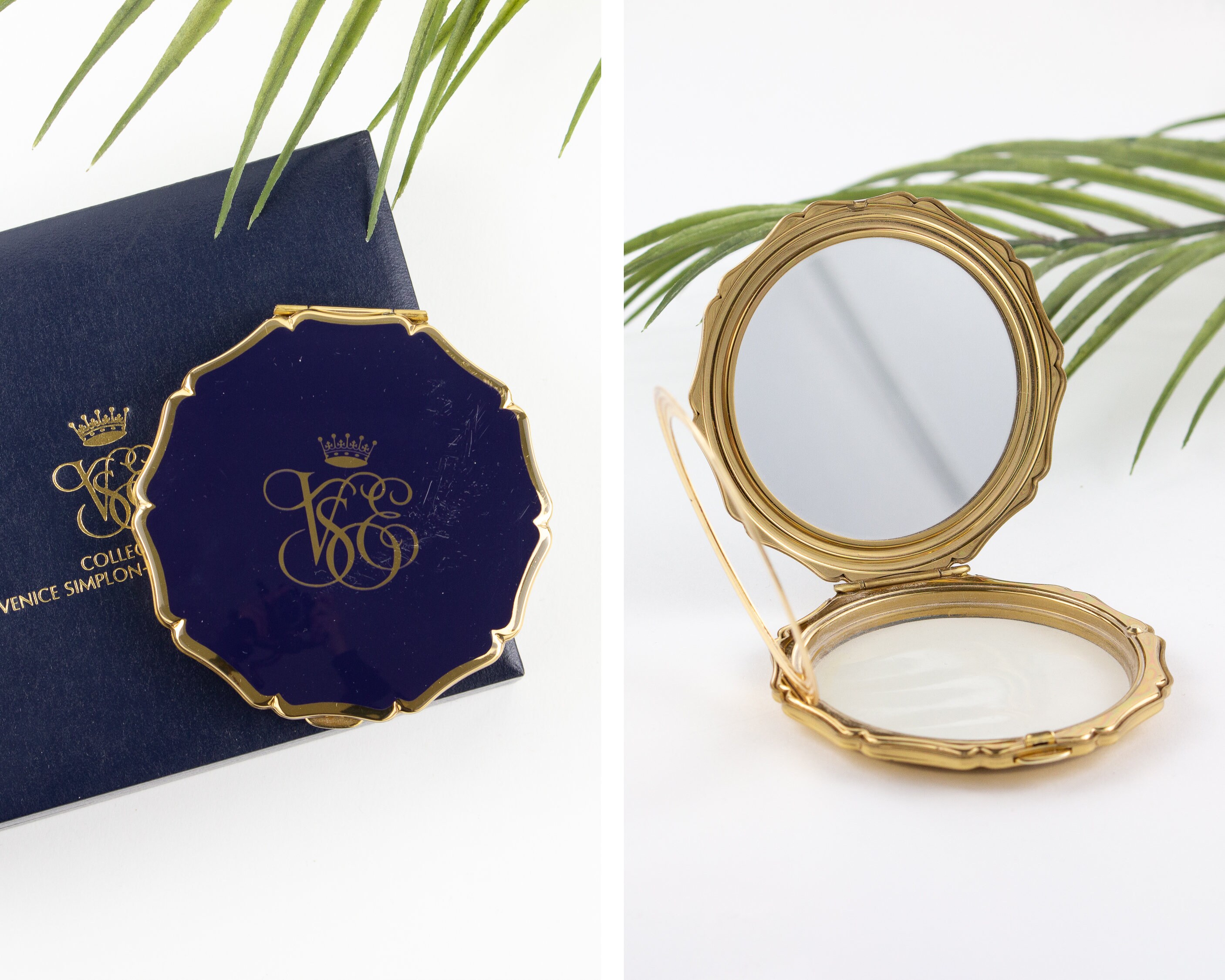 Vintage Powder Compact | Venice-Simplon-Orient Express Stratton Queen ...