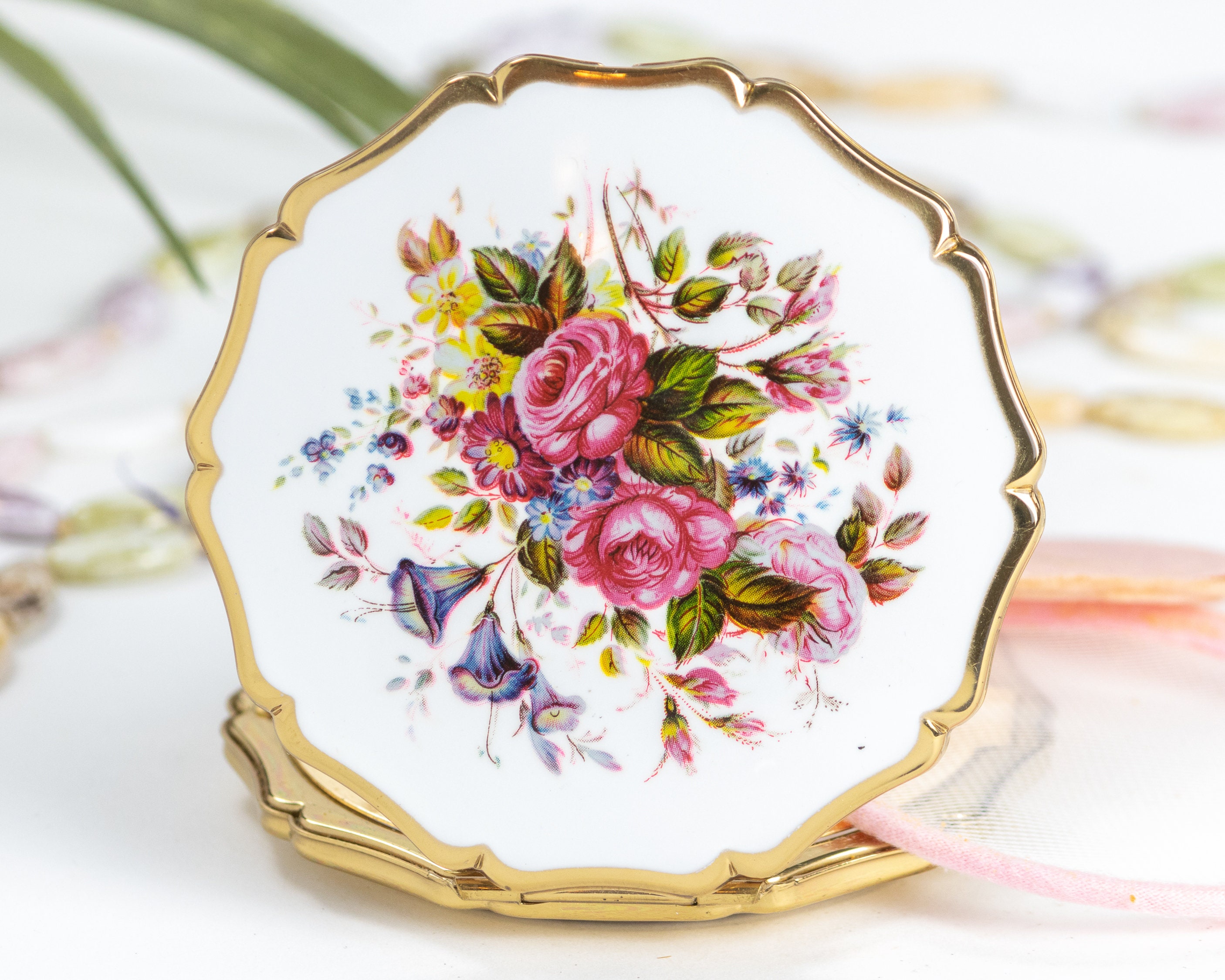 Vintage Powder Compact | Stratton Queen Convertible Powder Compact for ...