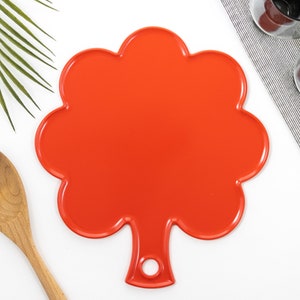 Vintage Red Melamine Snack Trays | Dansk Gourmet Designs Paddle Trays ...