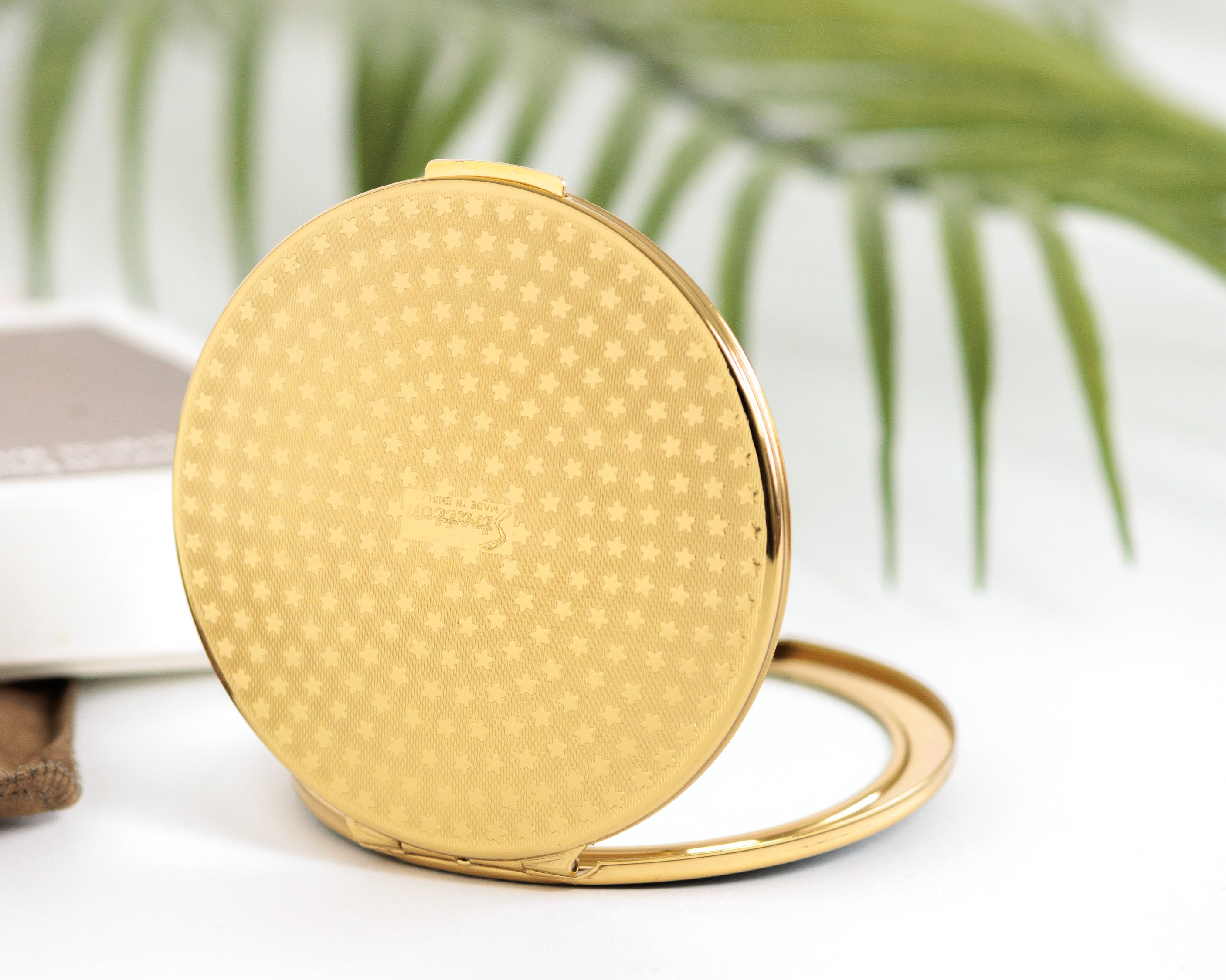 Stratton Rondelle Double Mirror Compact | Handheld Mirror with Plain ...