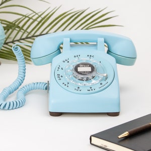 Working Vintage Rotary Phone | Western Electric Bell Aqua Blue Model ...