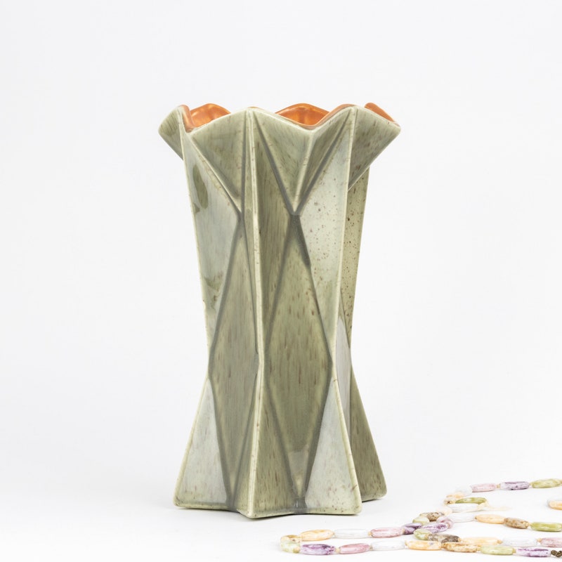 Red Wing Pottery Vase - Etsy