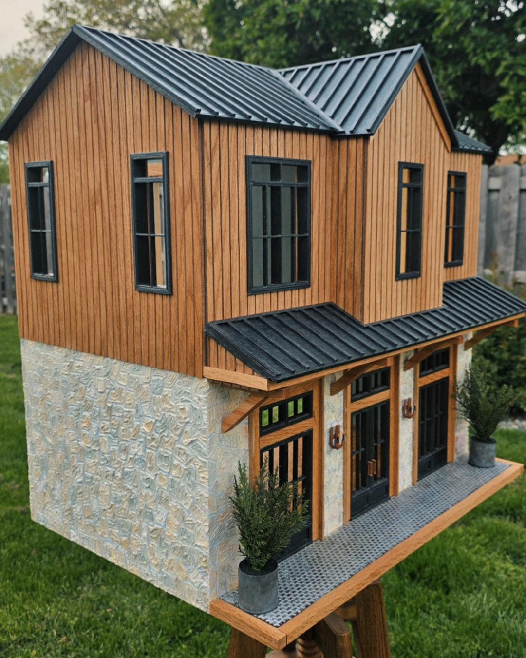 Dollhouse Window Miniature, 4 Grid Design With Transom, 3D Printed 1:12 ...