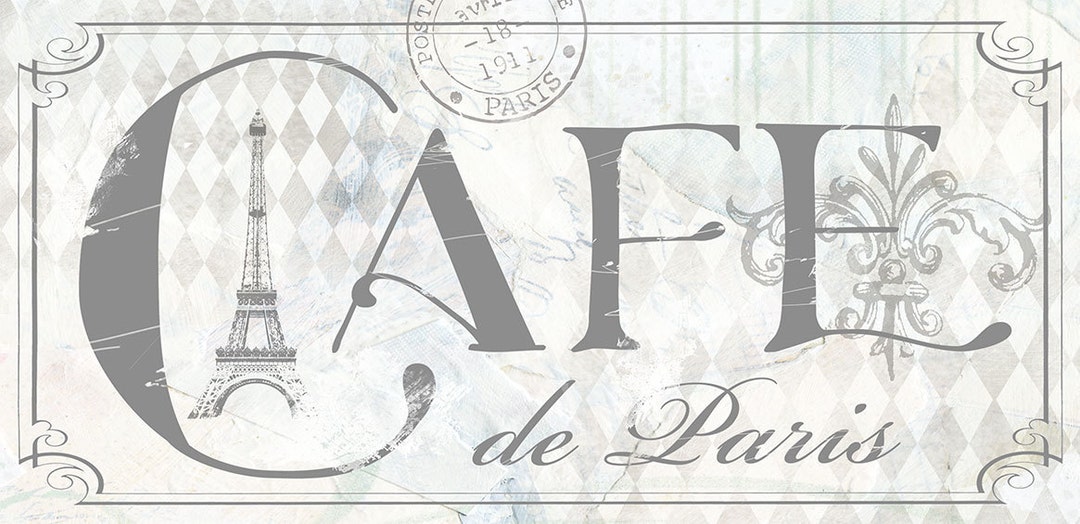 Cafe De Paris Sign, French Cafe Decor, Paris Style Wall Decor,french ...