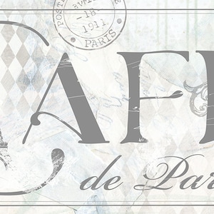 Cafe De Paris Sign, French Cafe Decor, Paris Style Wall Decor,french ...