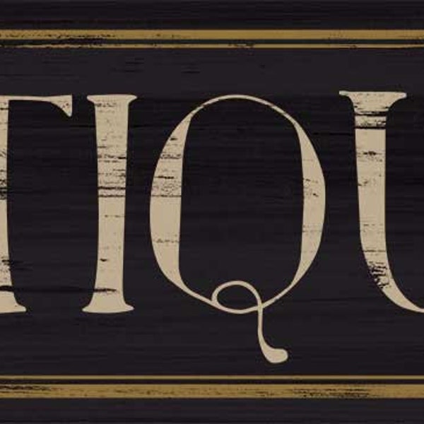 Antiqued Look Sign - Etsy