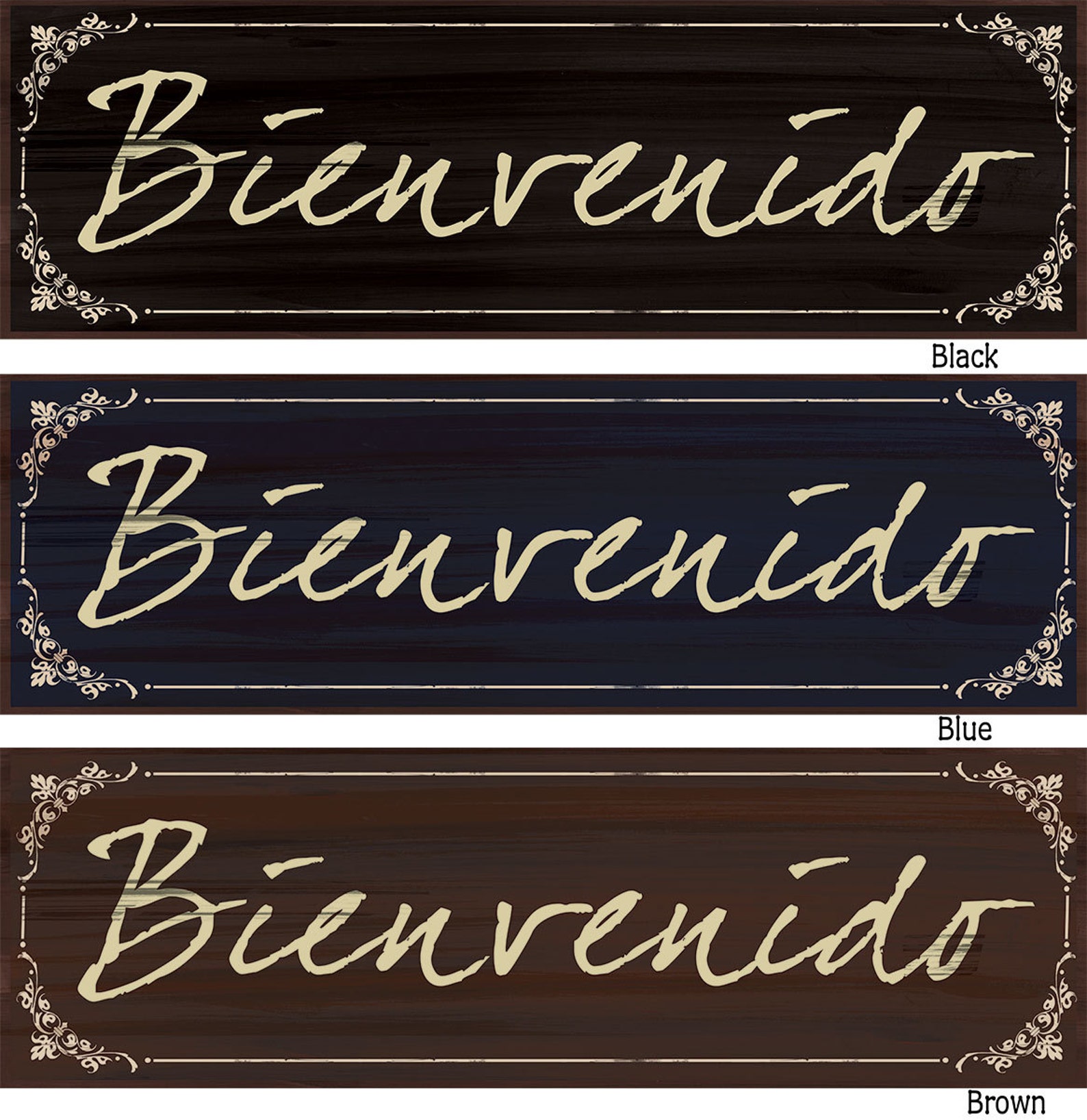 Bienvenido, Bienvenido Sign, Spanish Welcome, Spanish Sign, Spanish ...
