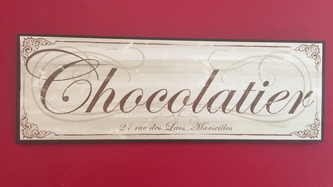 Chocolatier Sign French Kitchen Wall Decor French Decor - Etsy