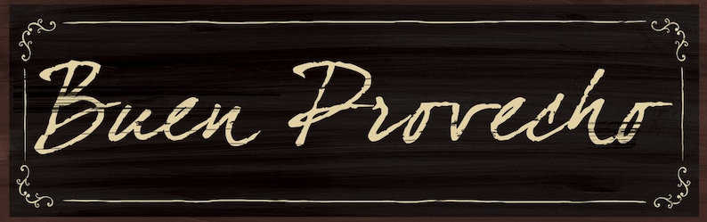 Buen Provecho Spanish Kitchen Wall Decor Spanish Kitchen | Etsy