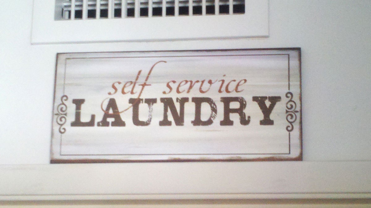 Laundry Signself Service Distressed Laundry Sign Rustic - Etsy