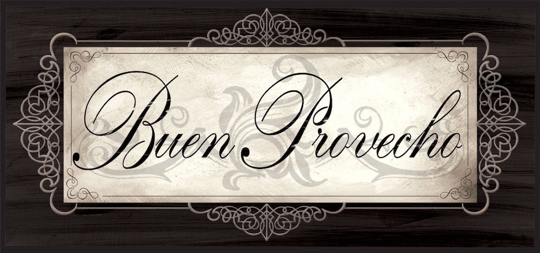 Buen Provecho Sign, Italian Kitchen and Dining Decor - Etsy