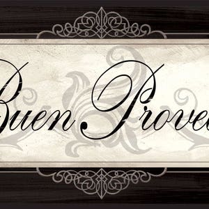 Buen Provecho Sign, Italian Kitchen and Dining Decor - Etsy