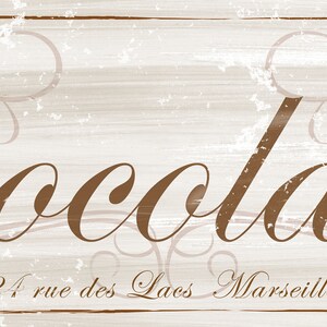 Chocolatier Sign, French Kitchen Wall Decor, French Decor, French ...