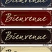 Bienvenue French Welcome Wood Wall Decor Available in Four Colors - Etsy