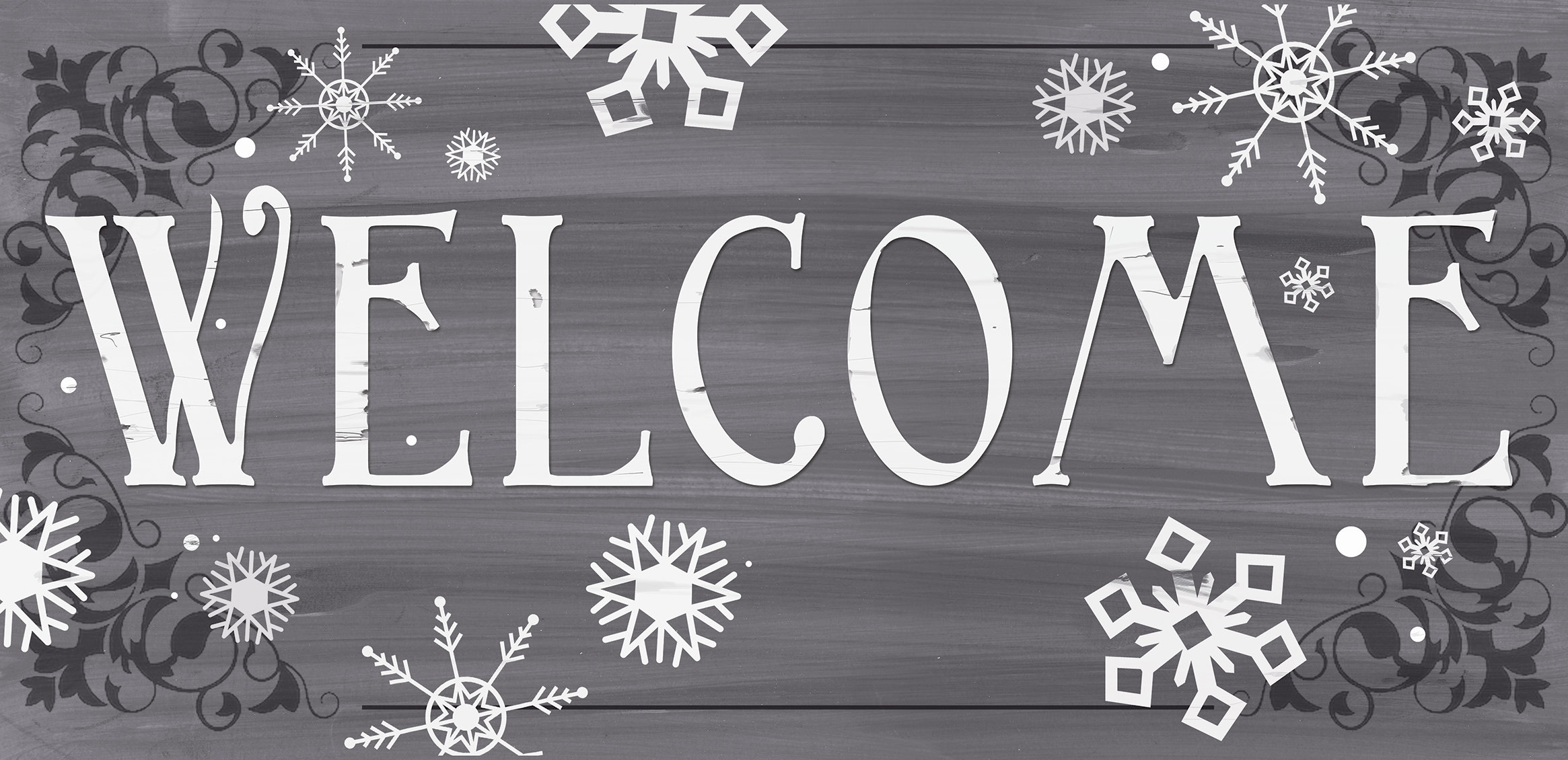Winter Welcome SignFrozen Snowflake Sign Winter Sparkle | Etsy