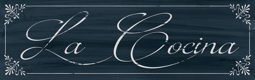 La Cocina Sign, Spanish Kitchen Decor, Spanish Kitchen Sign, Rustic ...