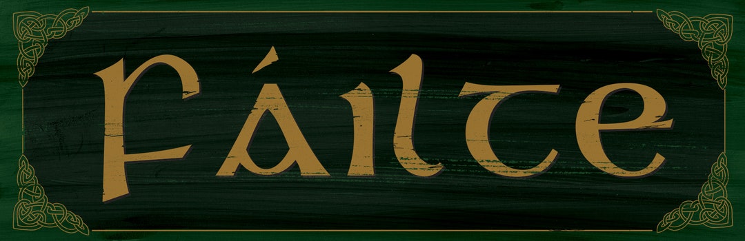 Failte Sign, Irish Welcome Sign, Gaelic Welcome, St Patrick's Day ...