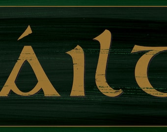 Irish Welcome Cead Mile Failte Vintage Gaelic Sign Irish - Etsy